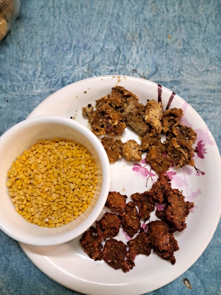 Sun dried moong dal crispies/ moong dal vadium – Uma's Recipes Corner!